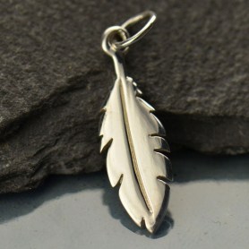 Silver feather necklace meaning store