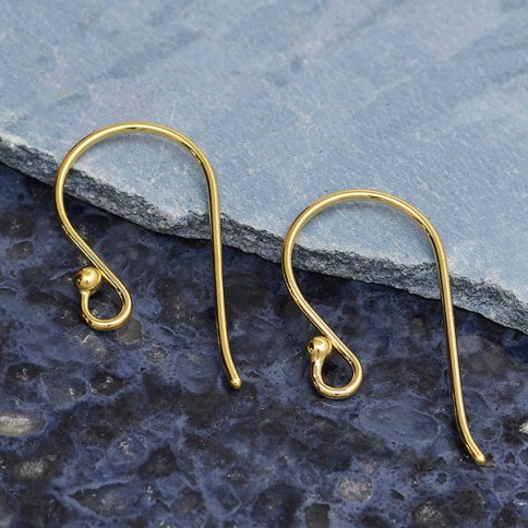14k gold earring wires store